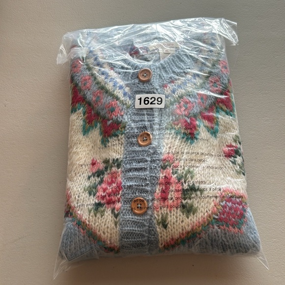Sundance | Sweaters | Sundance Irish Cottage Rose Fair Isle Cardigan ...